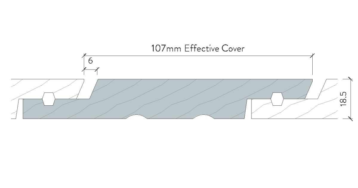 TMT526 Rusticated Horizontal Cladding | JSC