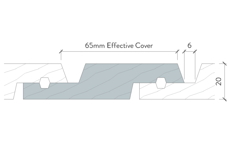 TMT55 Vertical Shiplap Cladding | JSC