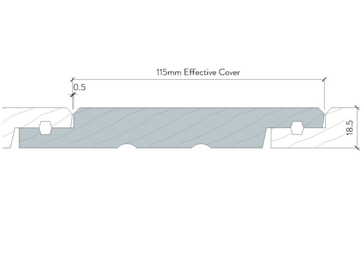 J55-22 Vertical Shiplap Cladding | JSC